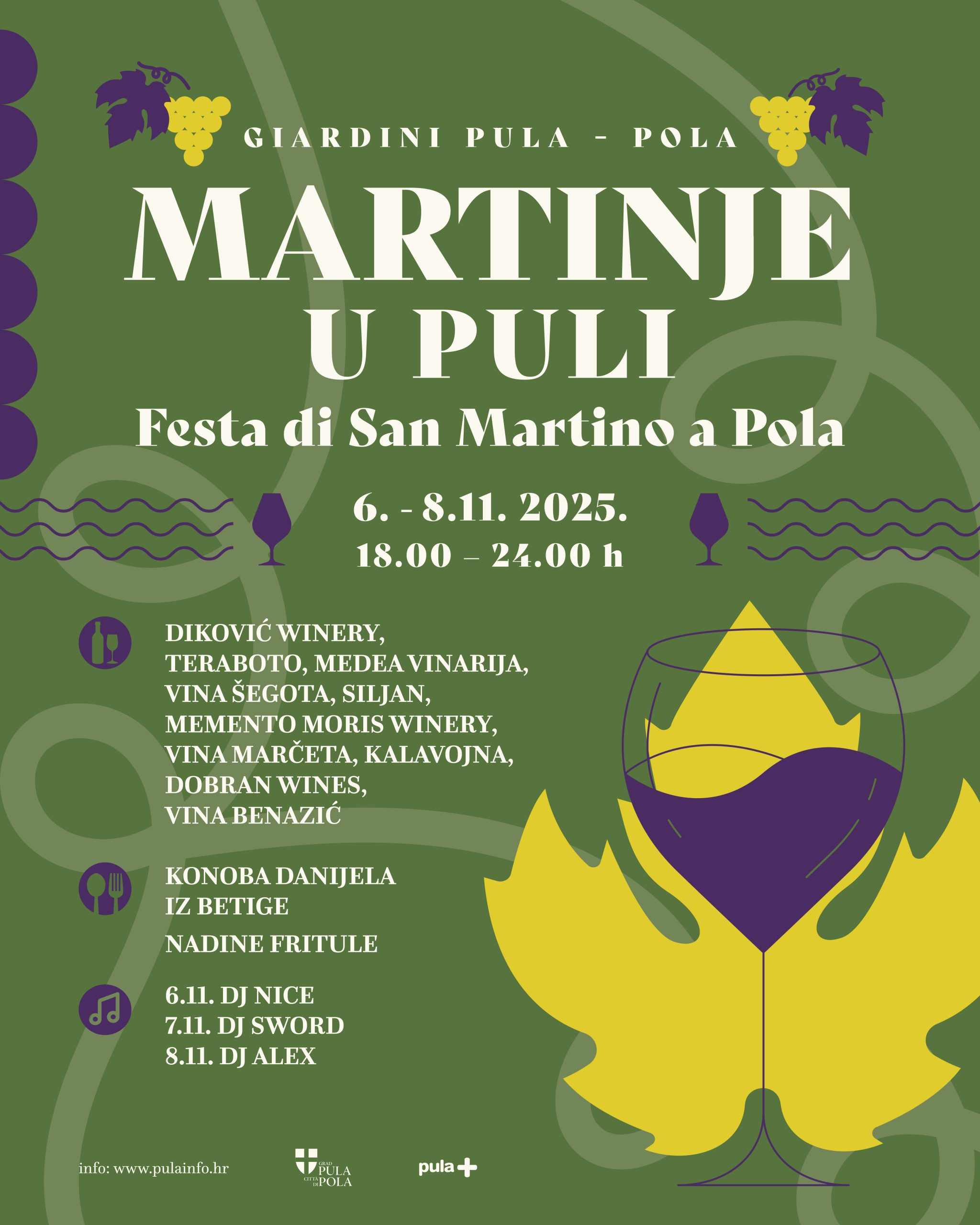 Martinje in Pula, 6–8 November 2025 – three days of wine, delicacies ...